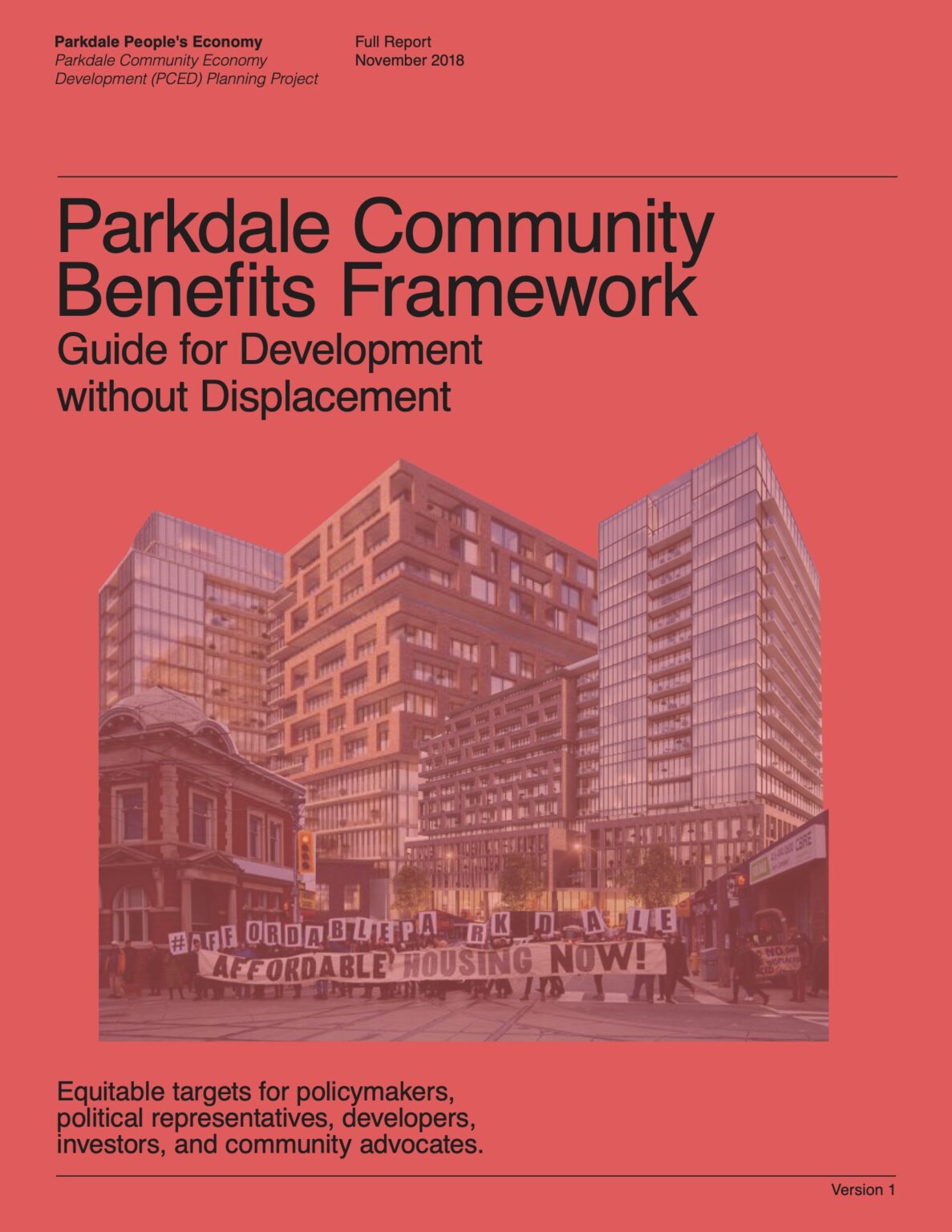 Parkdale Community Benefits Framework - Neighbourhood Land Trust